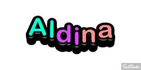 Aldina Nome Desenhos De Logotipo Em  Animado