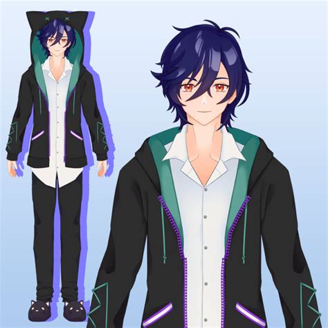 Draw And Rig Vtuber Model Live D Model Facerig D Vtuber By