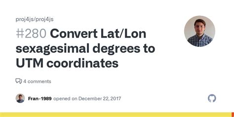 Convert Latlon Sexagesimal Degrees To Utm Coordinates · Issue 280
