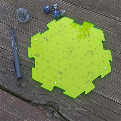 Hex Grid Map Tabletop Rpg Battle Map Hexagon Modular Tiles Laser Cut