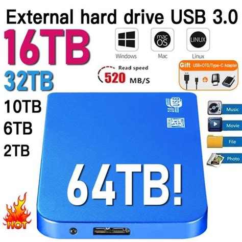 【shop The Look】 Portable Ssd 1tb External Solid State Drive 2tb Hard