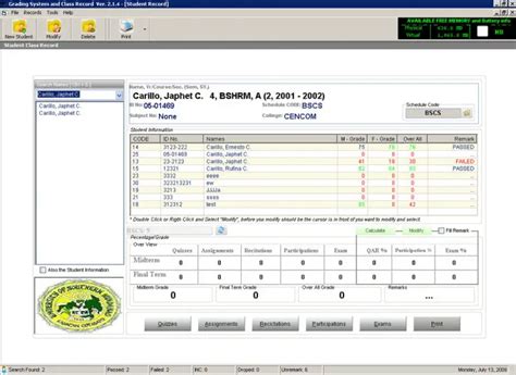 Grading System For Vb6 Beginner User Sourcecodester