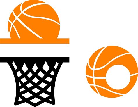 One Color Basketball With Heart Svg Basketball Outline Custom