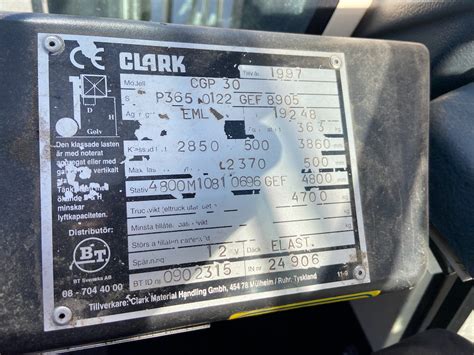 Gasoltruck Clark Cgp 30 Blinto Auktioner