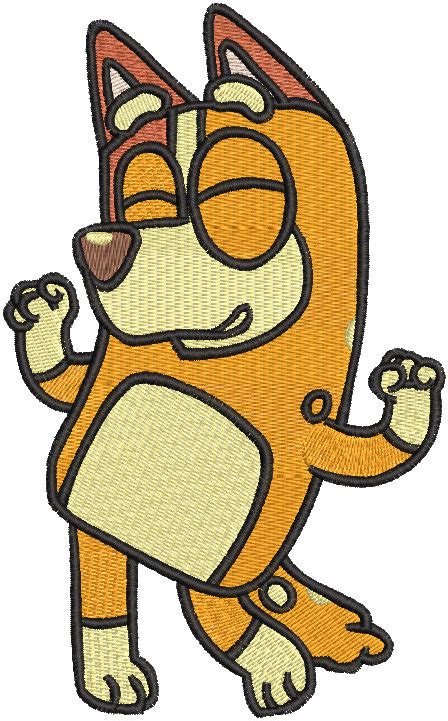 Bordado Dan Ando Bluey E Bingo Ponto Infantil Brincalh O