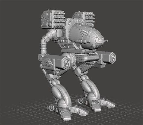 Timberwolf Madcat Robot Warrior Miniature Model For Games 3d Model 3d