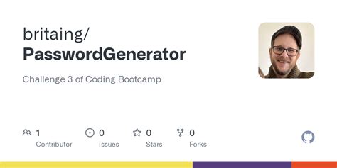 github britaing passwordgenerator challenge 3 of coding bootcamp
