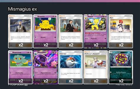 Mismagius Ex Pokémon Tcg Pocket