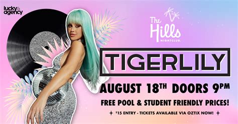 Dj﻿ Tigerlily Returns To The Hills 睊 The Alexandra Hills Hotel