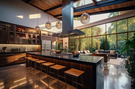 Maison Immobilière De Luxe Moderne Chalet Unique Isolé Fond D écran Ai