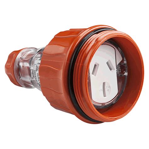 Clipsal Easy56 Flat 3 Pin 15a 250v Extension Socket Ey56csc315 Pca