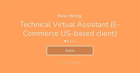 Technical Virtual Assistant E Commerce Us Based Client At Gritpro