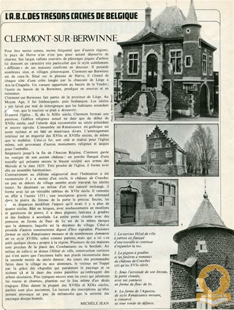 Clermont 1984 Labc Des Trésors Cachés De Belgique Thimister Clermont