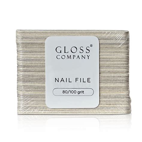 Набор одноразовых пилочек Gloss Company 80/100 грит 50шт от продавца ...