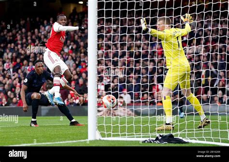 Arsenals Eddie Nketiah Scores His Sides First Goal Of The Game During