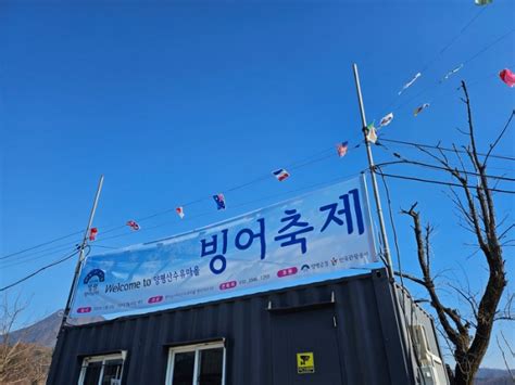 양평 산수유마을 빙어축제 다녀왔어요 빙어축제 준비물 얼음썰매 네이버 블로그