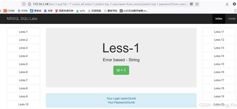 Mssql手工注入mssql注入 Csdn博客