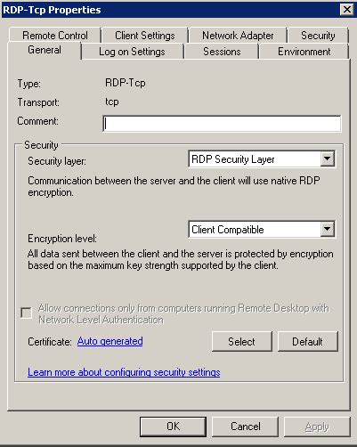 Solved WYSE VX0 Can Not Connect To Windows Terminal Server 2008