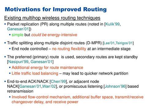 Ppt Meshed Multipath Routing An Efficient Strategy In Wireless