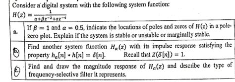 Solved Consider A Digital System With The Following System Chegg