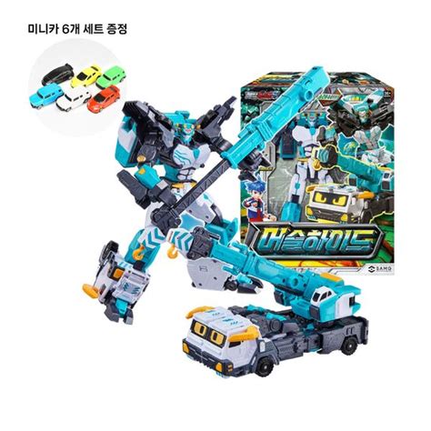 Letstoy 메탈카드봇s 머슬하이드 변신로봇미니카6개세트 핫트랙스