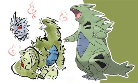 Un Fan Art De Pokémon Nos Muestra A Larvitar Y Sus Evoluciones Con Un