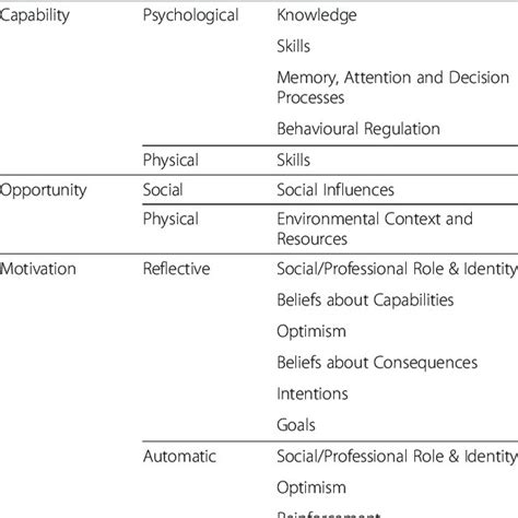 pdf validation of the theoretical domains framework for use in