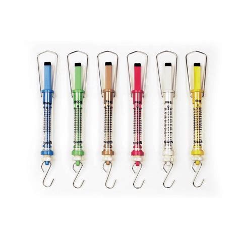 Push Pull Spring Scales Color Coded