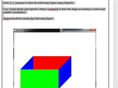 Write C Program To Draw The Following Figure Using Chegg