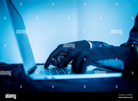 Hacker Hand Typing Keyboard Input Code For Register System Structure Or