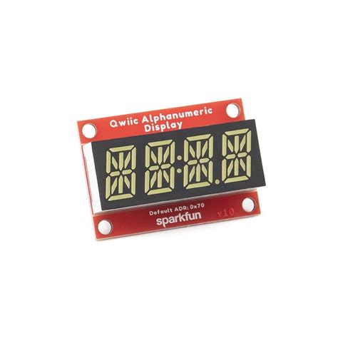 Qwiic Alphanumeric Display Module With A 4 Element 14 Segment Display