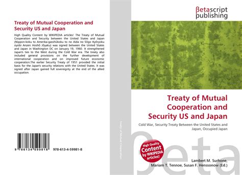 Treaty Of Mutual Cooperation And Security Us And Japan 978 613 4 59981