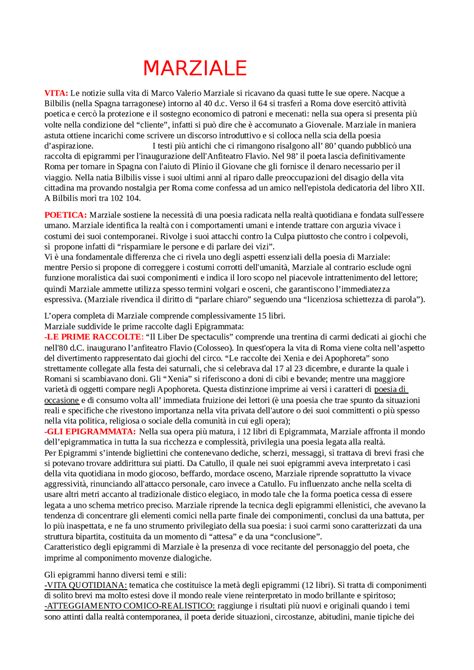 Appunti Presi In Classe Su Alcuni Autori Di Latino Docsity