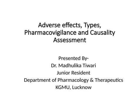 Causality Assessment Scale Pptx