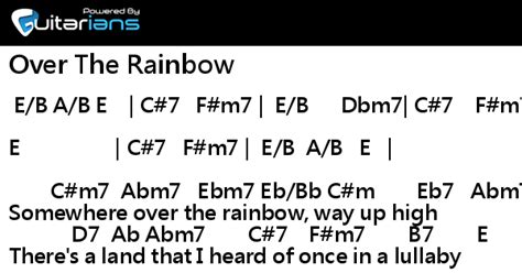 Eric Clapton Over The Rainbow Chord Harold Arien