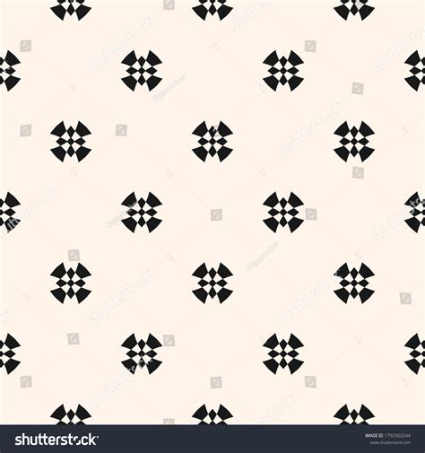 Geometric Floral Ornament Simple Vector Seamless Stock Vector Royalty Free 1792503244