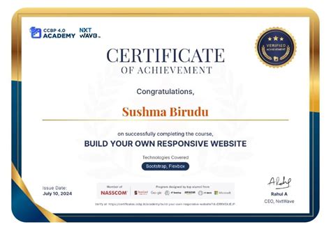 Sushma Patel Birudu On Linkedin Nxtwave Learningprogress Bootstrap
