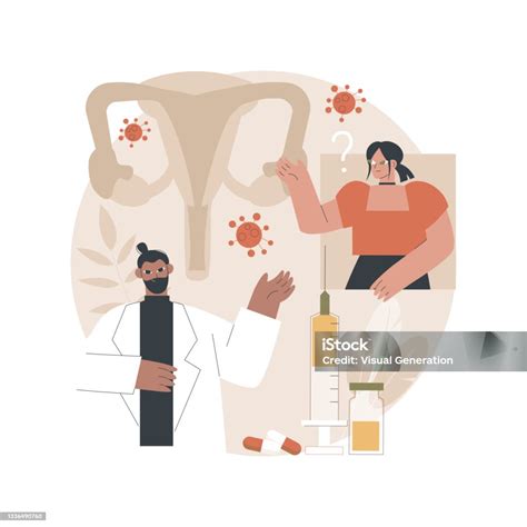 인간 유두종 바이러스 치료 추상적 개념 벡터 일러스트 개념에 대한 스톡 벡터 아트 및 기타 이미지 개념 건강관리와 의술