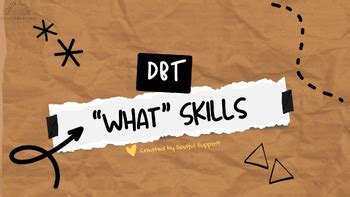 DBT What Skills Presentation By Soulful Support TPT