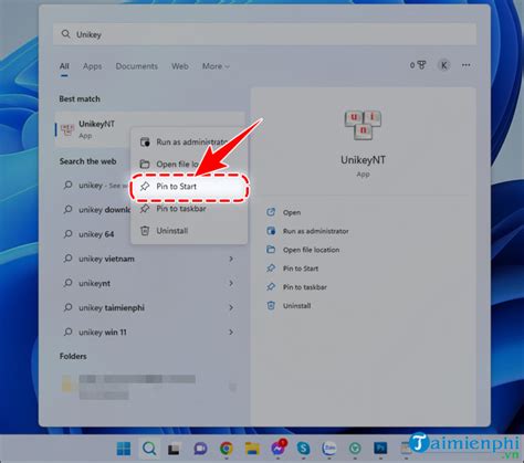 Cách đưa Unikey Ra Màn Hình Desktop Thanh Taskbar Menu Start