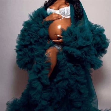 Tulle Maternity Robe Etsy