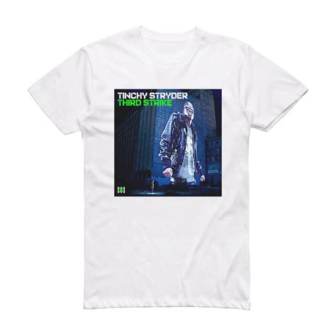 Tinchy Stryder Third Strike Album Cover T Shirt White Album Cover T Shirts