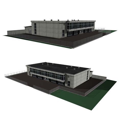 다층 패널 하우스 3d 모델 13 Max Free3d