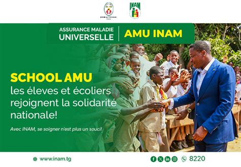SCHOOL AMU Les élèves rejoignent l Assurance Maladie Universelle