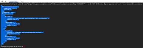 Sentiment Analysis Using Google Cloud Natural Language API