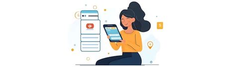 Woman Setting Up Mobile Payment Method Concept As A Woman Setting Up A