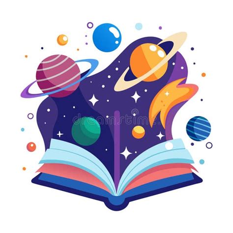 向宇宙开放书籍 教育学习与知识观 向量例证 插画 包括有 探险 读取 孩子 开放 占星术 375960721