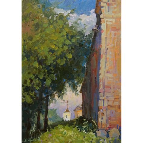 Купить картину За стеной храма в Москве от художника Есипова Анна