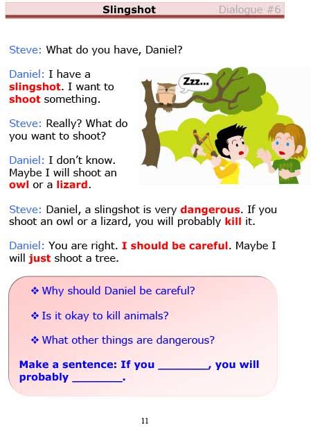 Esl Dialogues Slingshot Low Intermediate Stickyball Esl Lessons