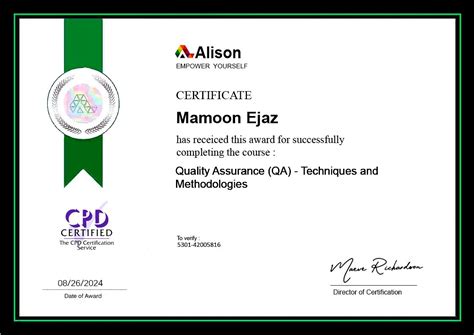 Mamoon Ejaz On Linkedin Qualityassurance Certification